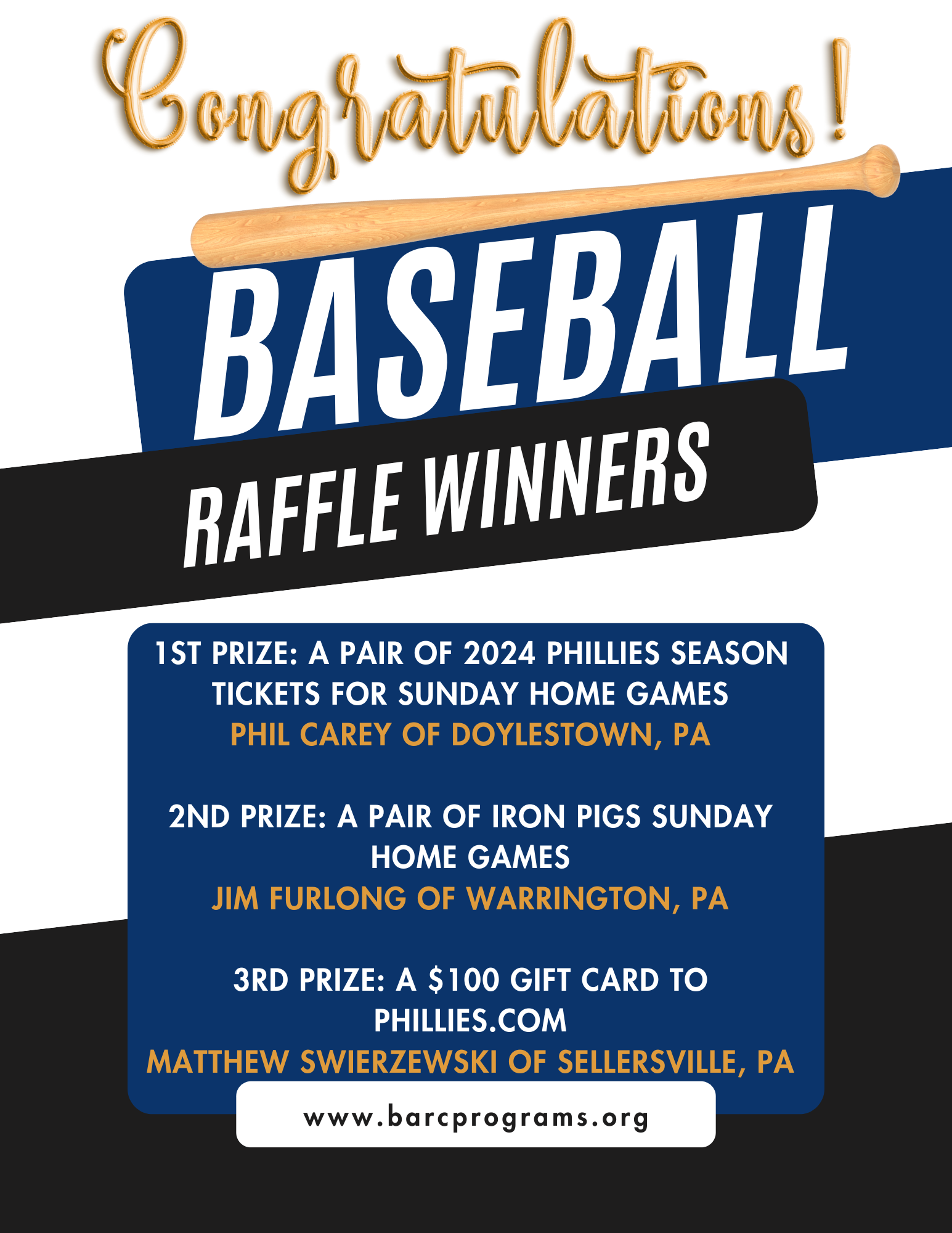 Baseball Raffle - Barc Programs