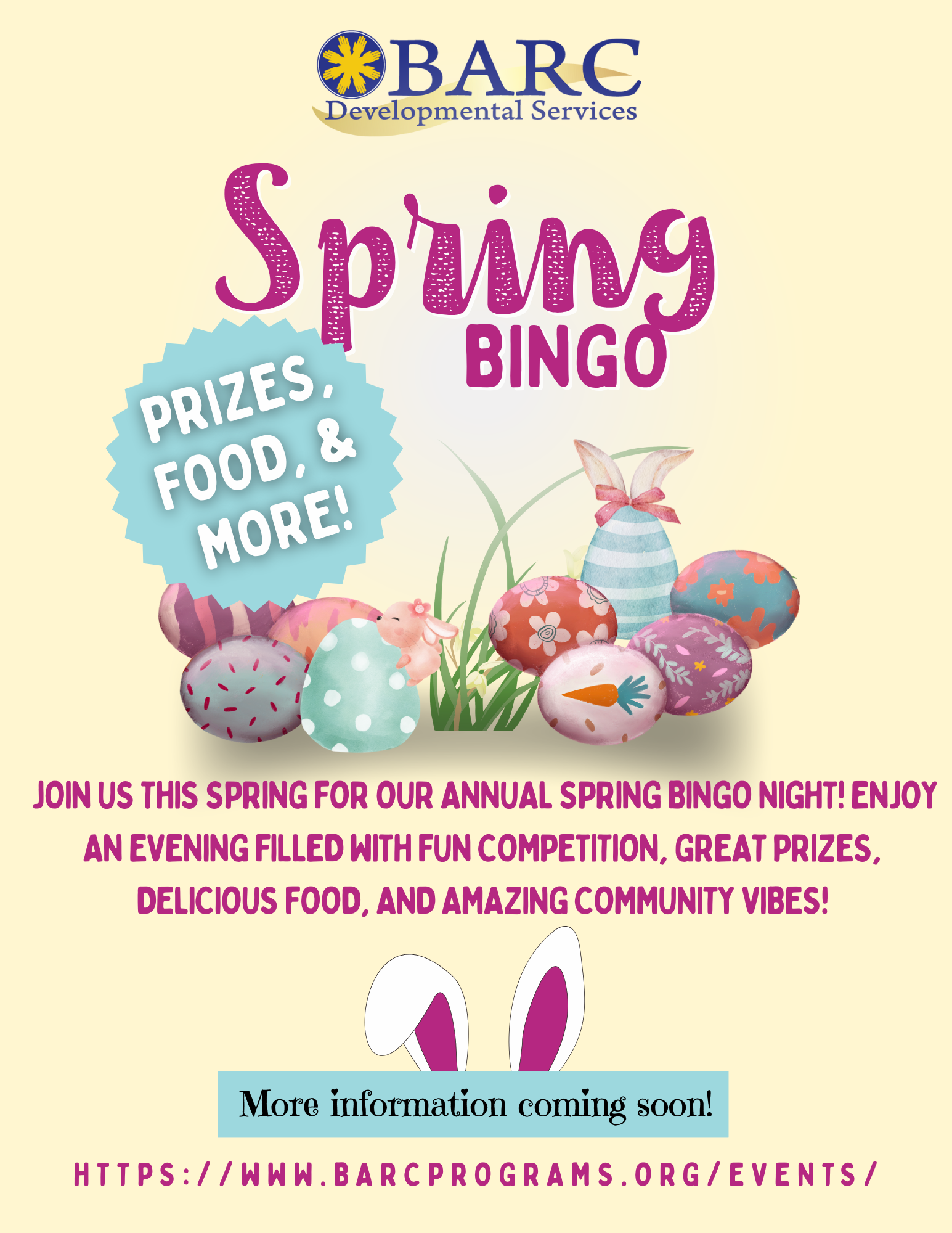 Spring Bingo - Barc Programs